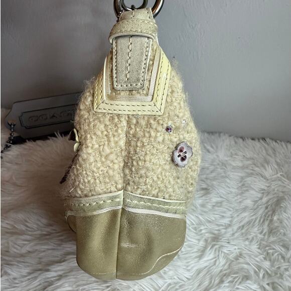 Coach | Bags | Rare Coach Vintage Chelsea Tweed Hobo In Sequin Tea Rose ...